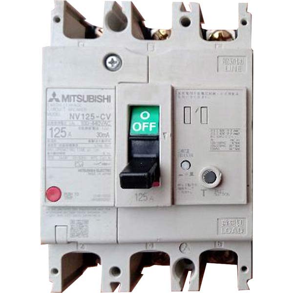 Aptomat khối chống giật 3 pha (ELCB) MITSUBISHI NV125-CV 3P 125A 10kA 30mA . - baa.vn