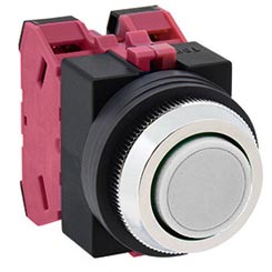 Nút nhấn nhả không đèn IDEC ABS102NW D25 2NC (Trắng) - baa.vn