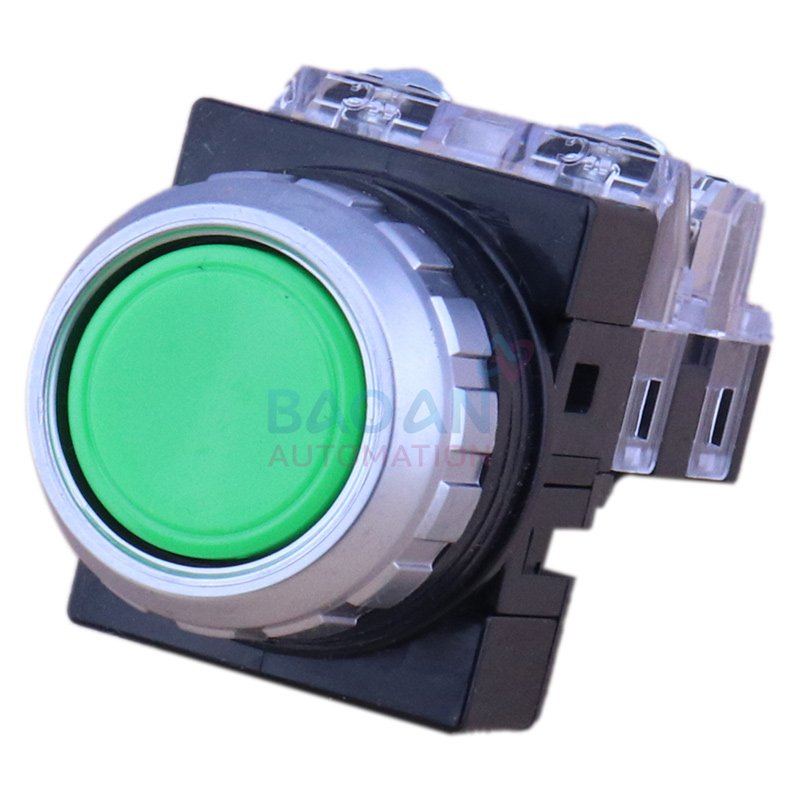 CRF-F25M1G Hanyoung | Nút bấm nhấn nhả màu xanh, D25