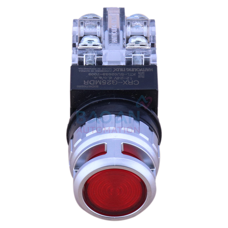 Nút nhấn nhả có đèn HANYOUNG CRX-G25MDR 12-24VAC/DC D25 1NO+1NC (Đỏ ...