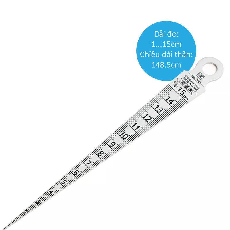 Thước đo khe hở dạng côn NIIGATA SEIKI TPG-700A - baa.vn