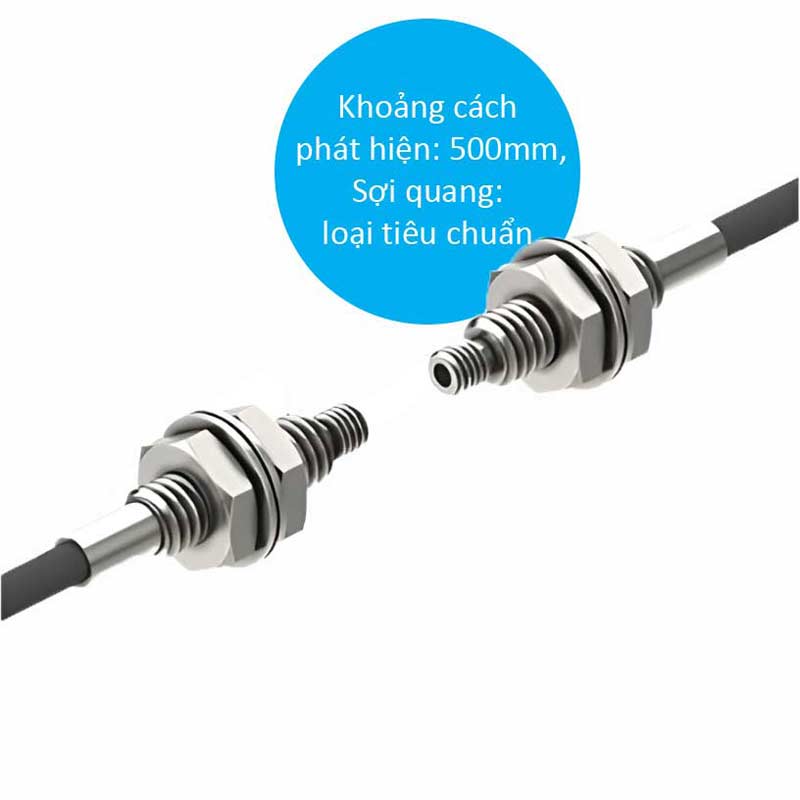 Cáp cảm biến sợi quang Autonics FT-420-10, 500mm, cáp 2m, R30