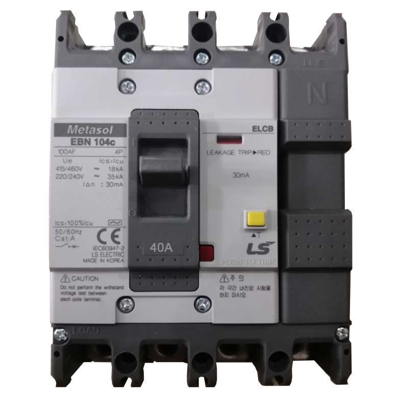 Aptomat chống giật 4 cực LS EBN104c 40A 30mA