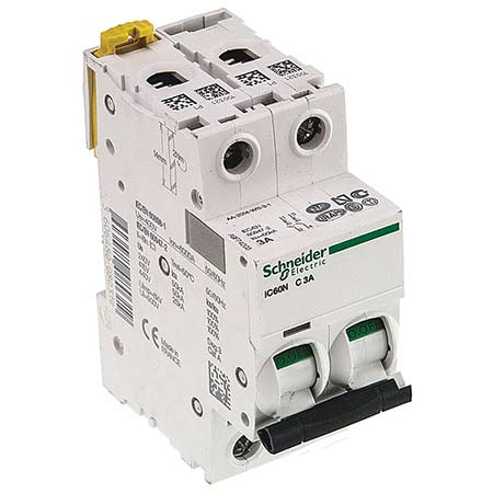 Aptomat cài SCHNEIDER A9F74203 2P, 3A, 6kA