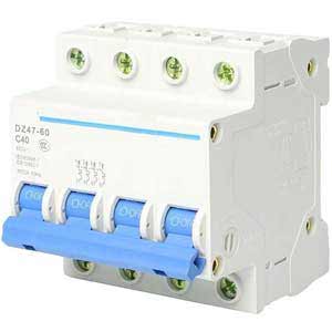 Aptomat cài (MCB) CHINT DZ47-60 C40-4P-4.5kA - baa.vn