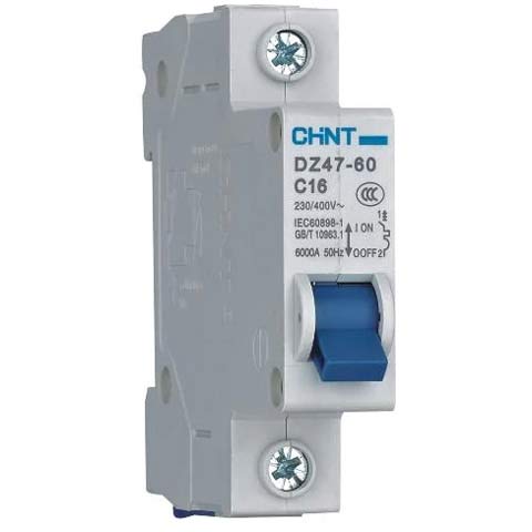 Aptomat MCB DZ47-60 C16-1P-6kA Chint