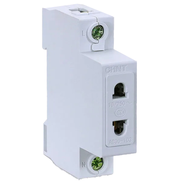 AC30-103 Ổ cắm cài thanh ray 16A-250V Chint - Giá tốt