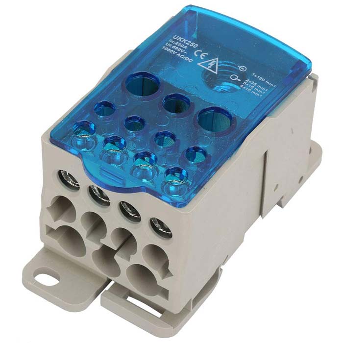 Cầu đấu chia điện nhỏ gọn LEIPOLE UKK-250A - baa.vn