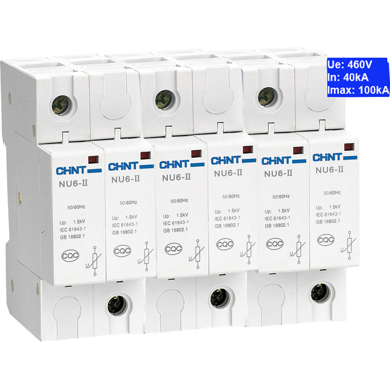 Thiết bị chống sét CHINT NU6-II 100kA/460V 3P - baa.vn