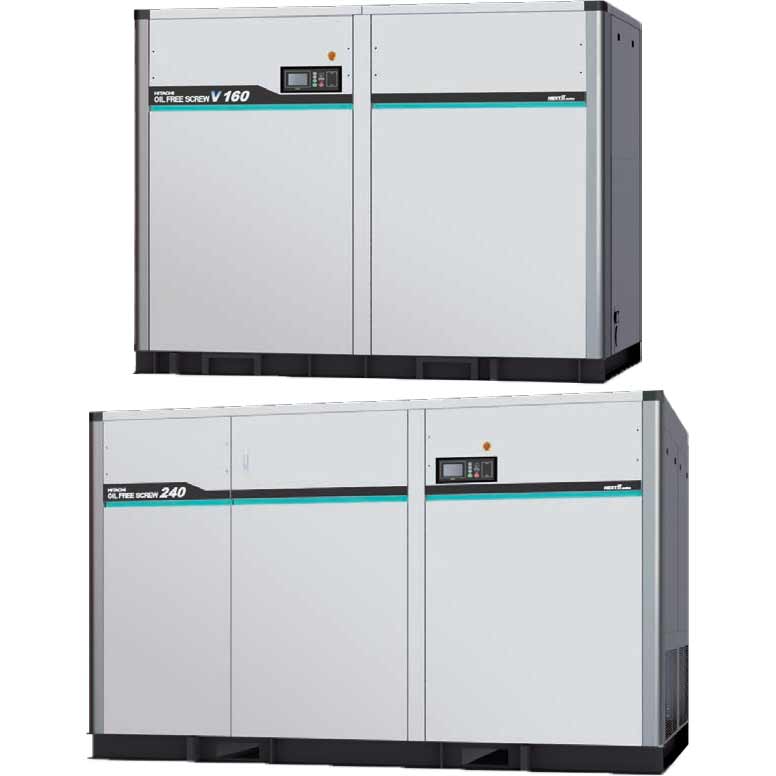 Máy nén khí không dầu 2 cấp 132...240kW HITACHI DSP-145A5N2 - baa.vn
