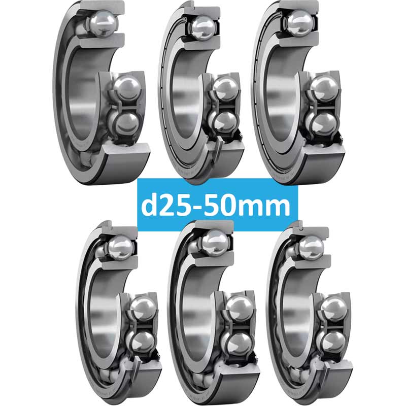 Ổ bi rãnh sâu có rãnh tra bi và làm kín tích hợp d25-50mm SKF 306-2ZNR ...