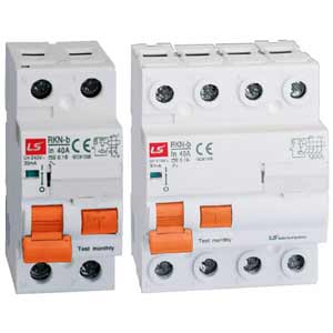 Aptomat chống giật LS RKN-b 1P+N 63A 100mA - baa.vn