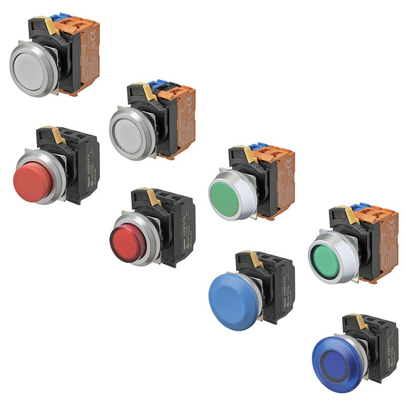 Nút ấn OMRON A30NL-MGA-TRA-P100-RC . - baa.vn