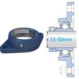 Gối đỡ ổ bi mặt bích ôvan cho ổ bi tự lựa SKF FYTB 509 M - baa.vn