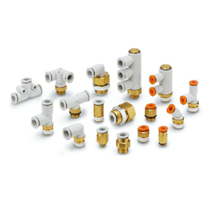 Đầu nối kết nối nhanh hệ mét (đầu tròn)(kiểu ống-ống)(kết nối ren tiêu ...