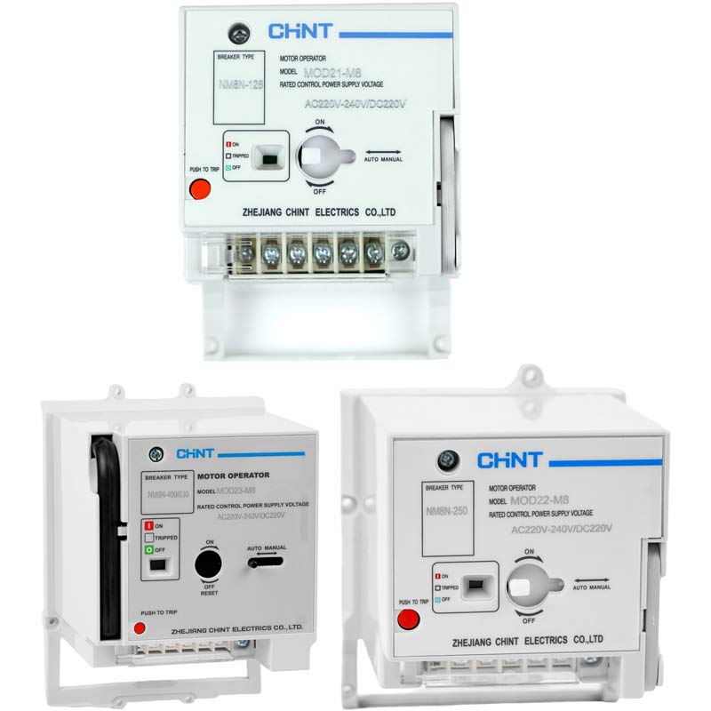 Bộ vận hành bằng motor cho bộ ngắt mạch NM8N CHINT MOD22-M8 AC220-240V/DC220V - baa.vn